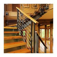 China Metal deck stair railing diy interior cable railing welded wire garden fence for sale