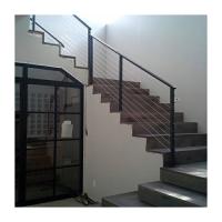China Deck and stair railings cable fence railing green wire garden fence for sale