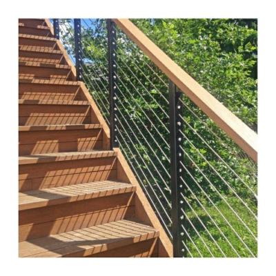 China White stair railing outdoor commercial cable railing black chain wire fence for sale