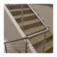 China Exterior railings for stairs cable railing products 4mm galvanised fencing wire for sale