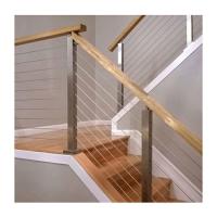 China Glass balustrade stairs near me diy cable fence high tensile fencing wire for sale