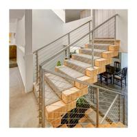 China Glass balustrade stairs near me diy cable fence high tensile fencing wire for sale