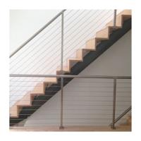 China Glass balusters for staircase diy stainless steel cable railing chain link fencing wire for sale