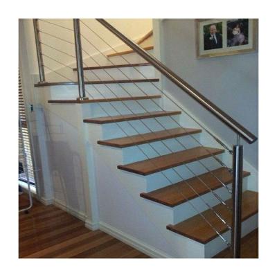 China Powder coated stair railings cable stair railing diy wire gate fence for sale