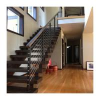 China Outdoor stair balustrade cable fence supplies green vinyl coated wire fencing for sale