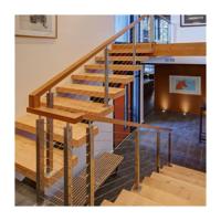 China Powder coated aluminum stair railings cable railing pictures wire fencing near me for sale