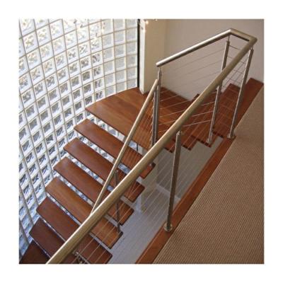 China Pvc stair railing stair cable system barbless wire fence for sale