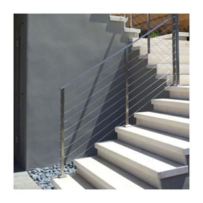 China Vinyl stair railing high tension cable barrier systems american wire fence for sale