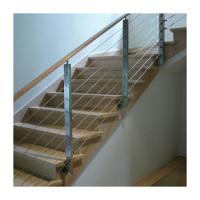 China Vinyl stair railing high tension cable barrier systems american wire fence for sale