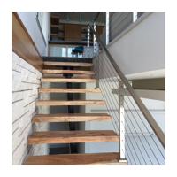 China Railings for stairs outside aircraft cable stair railing 4 board fence with wire for sale