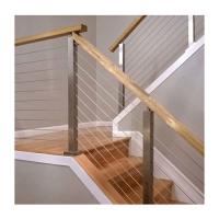 China Railings for stairs outside aircraft cable stair railing 4 board fence with wire for sale