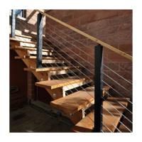 China Outdoor railing for stairs metal cable guard invisible fence wire gauge for sale
