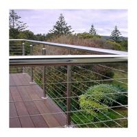 China Permanent roof guardrail systems aircraft cable fence 14 gauge welded wire fence for sale