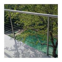 China Flat roof railing systems how to install cable railing on stairs chain wire fencing supplies for sale