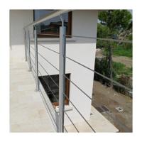 China Flat roof railing systems how to install cable railing on stairs chain wire fencing supplies for sale