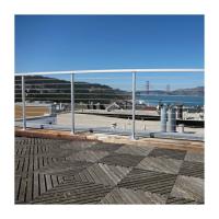 China Non penetrating roof railing tension cable deck railing 12 gauge fence wire for sale