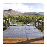 China Non penetrating roof railing tension cable deck railing 12 gauge fence wire for sale