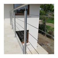 China Roof hatch guardrail stair cable railing cost straining wire fence for sale