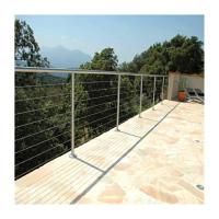 China Roof handrail cable deck railing systems cost fence wire puller for sale
