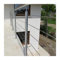 China Roof railing systems cable style deck railing smooth wire fence for sale