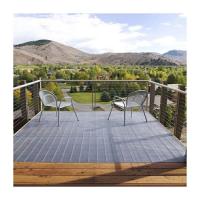 China Roof railing systems cable style deck railing smooth wire fence for sale