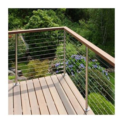 China Roof guardrail system stainless steel cable railing fittings modern wire fence for sale