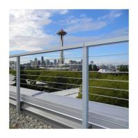 China Roof guardrail system stainless steel cable railing fittings modern wire fence for sale