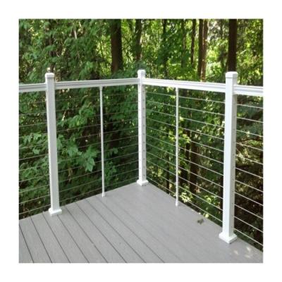 China Metal roofing fence black stainless steel cable railing 14 gauge electric fence wire for sale
