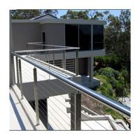 China Metal roofing fence black stainless steel cable railing 14 gauge electric fence wire for sale