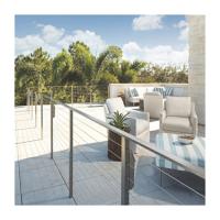 China Roof guardrail cable railing supplies 10 gauge welded wire fence for sale