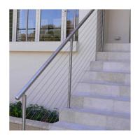 China Porch railing system ss cable railing fittings coated wire fencing for sale