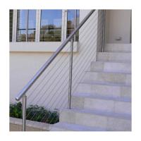 China Farmhouse front porch railing black cable deck railing insulated electric fence wire for sale
