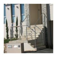 China Porch columns and railings decks with cable wire as railing 5 foot welded wire fence for sale
