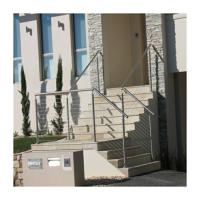 China Front porch no railing stainless cable handrail systems coated wire fence for sale