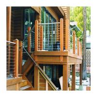 China Custom porch railing horizontal cable railing systems wire fence staples for sale