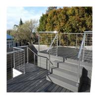 China Black metal porch railing cable handrail parts field fence wire for sale