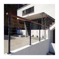 China Porch railings for sale stainless steel cable railing cost post and wire fence construction for sale