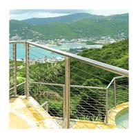 China Vinyl front porch railing stainless steel cable deck underground fence wire for sale