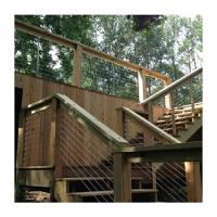 China Painting porch railings indoor cable stair railings plastic coated wire fencing for sale