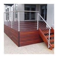 China Rod iron porch railing stainless steel cable railing for sale goat fence wire for sale