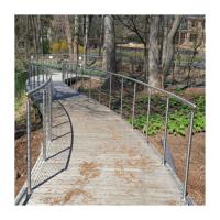 China Metal front porch railing stainless cable railing hardware wire fence post for sale