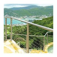 China Building porch railing stainless steel cable railing interior high tensile fence wire for sale