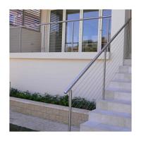 China Building porch railing stainless steel cable railing interior high tensile fence wire for sale