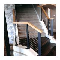 China Modern front porch railing post and cable fence hot wire fence for sale