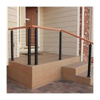 China Modern front porch railing post and cable fence hot wire fence for sale