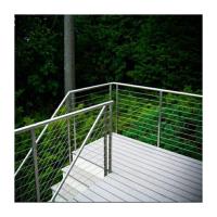 China Cable porch railing stainless steel cable porch railing tension wire fence for sale