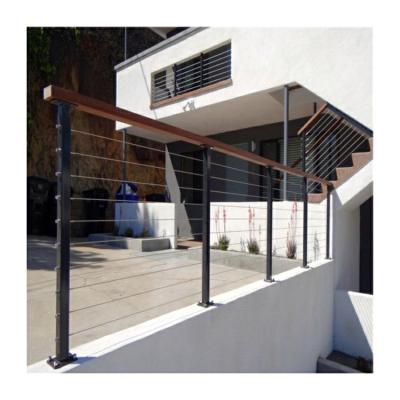 China Installing porch railing stainless steel cable handrail system wire fence roll for sale