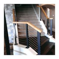 China Installing porch railing stainless steel cable handrail system wire fence roll for sale