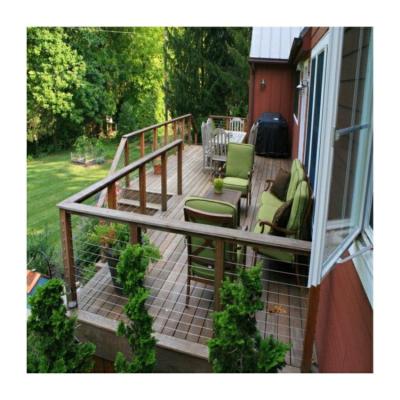 China Farmhouse porch railing cable fence cost electric fence wire for sale