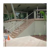 China Farmhouse porch railing cable fence cost electric fence wire for sale